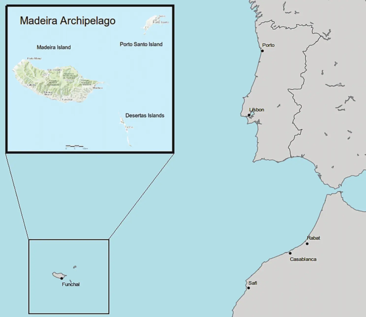Madeira Island Map
