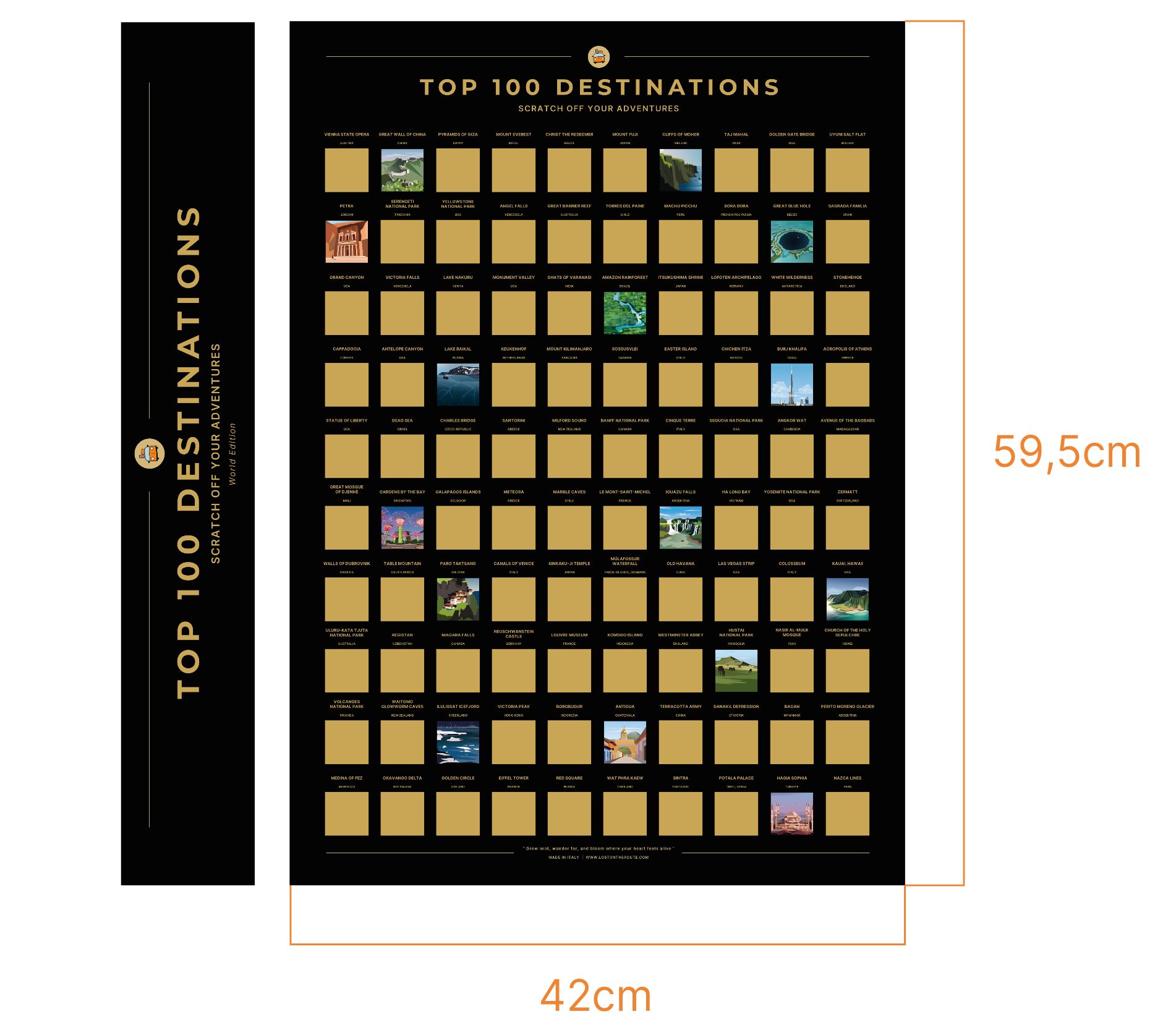 Top 100 Posti da Viaggiare - Edizione Mondo | Scratchmap